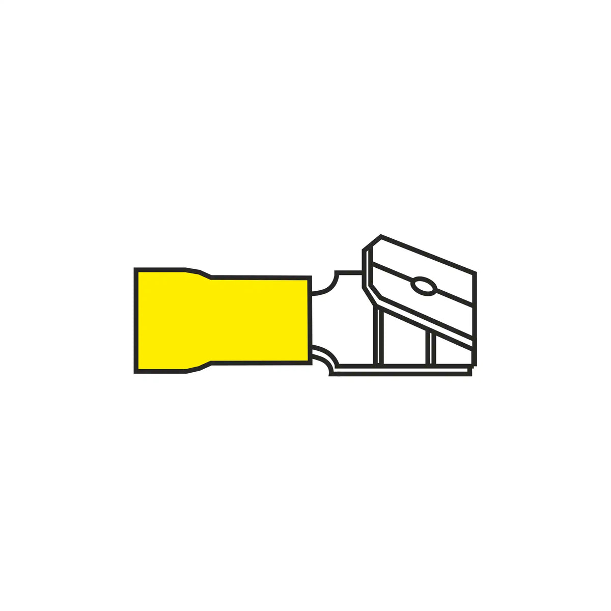 6.3mm Adaptor Yellow for Cable 4.0-6.0mm² — AMC Connect